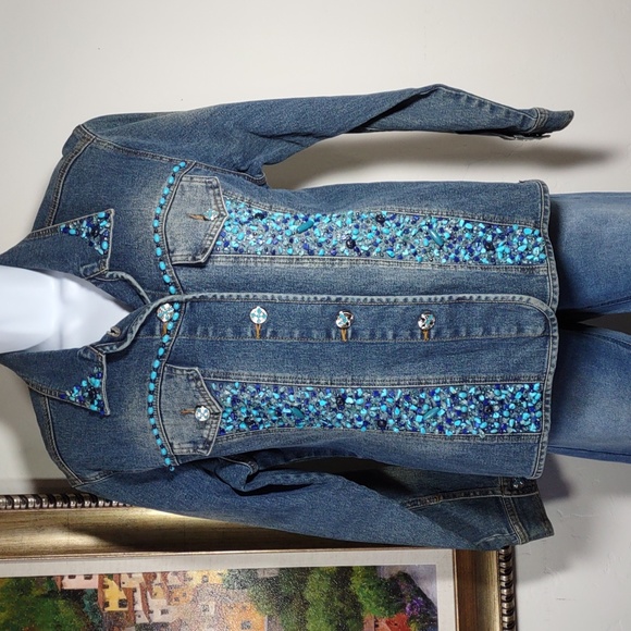 DG2 by Diane Gilman | Jackets & Coats | Dg2 By Diane Gilman Embellished ...